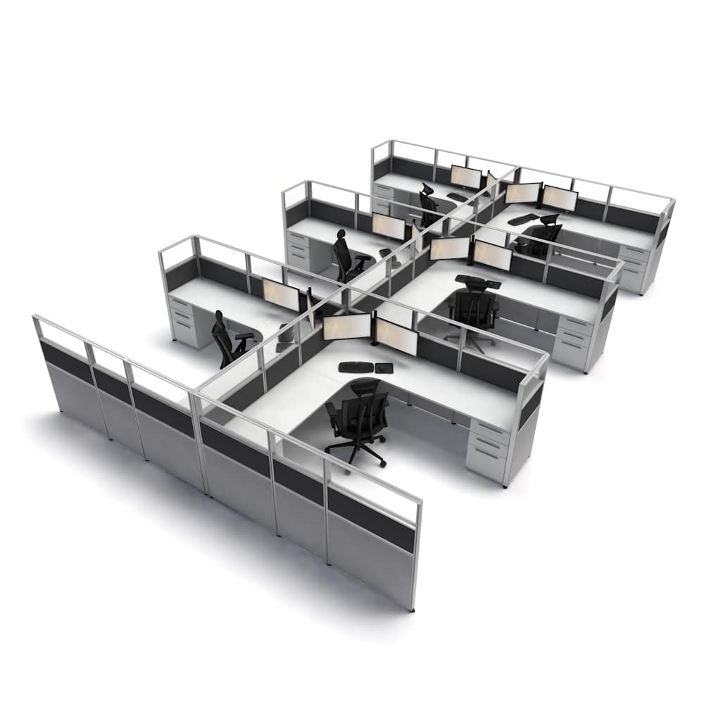 SUNLINE Signature: 8'x8' Mid-Height Cubicle