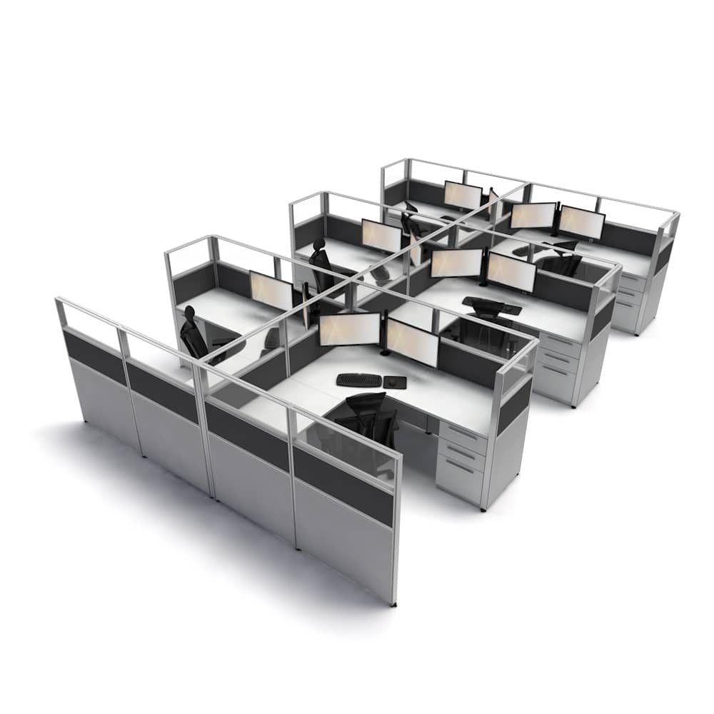 SUNLINE Signature: 6'x6' Mid-Height Cubicle