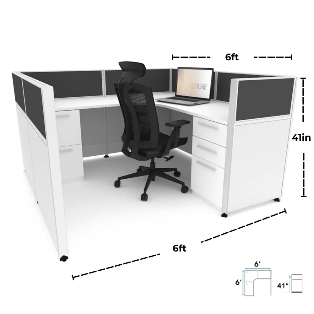 SUNLINE Signature: 6'x6' Cubicle | Sunline Office