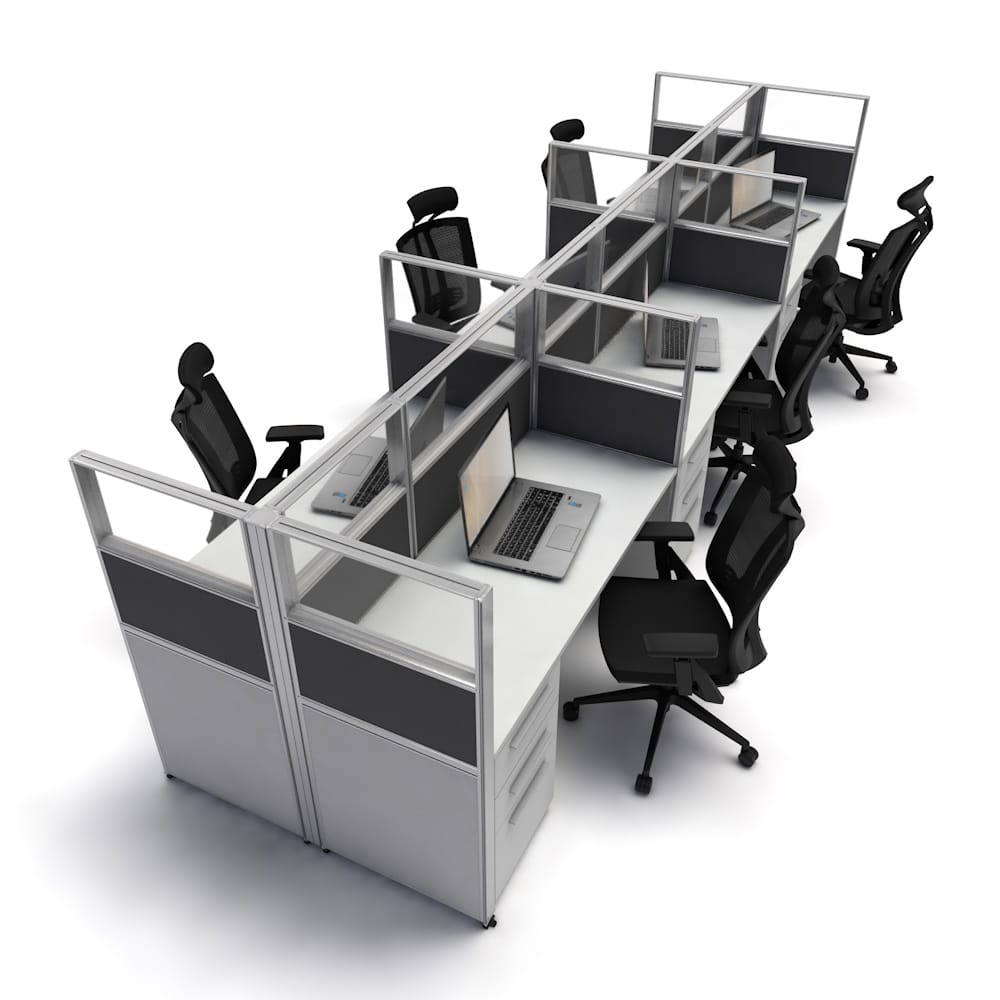 SUNLINE Signature: 5'x2' Mid-Height Cubicle