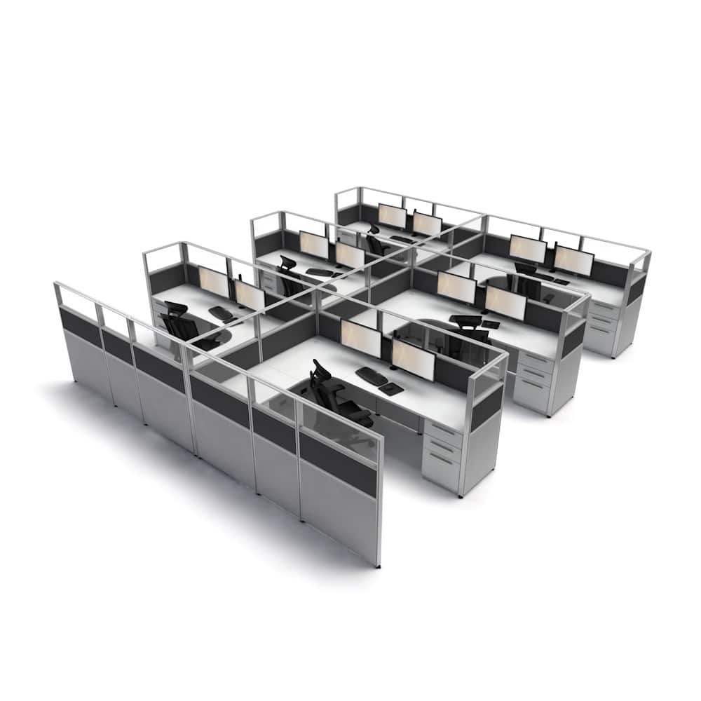 SUNLINE Signature: 6'x8' Mid-Height Cubicle
