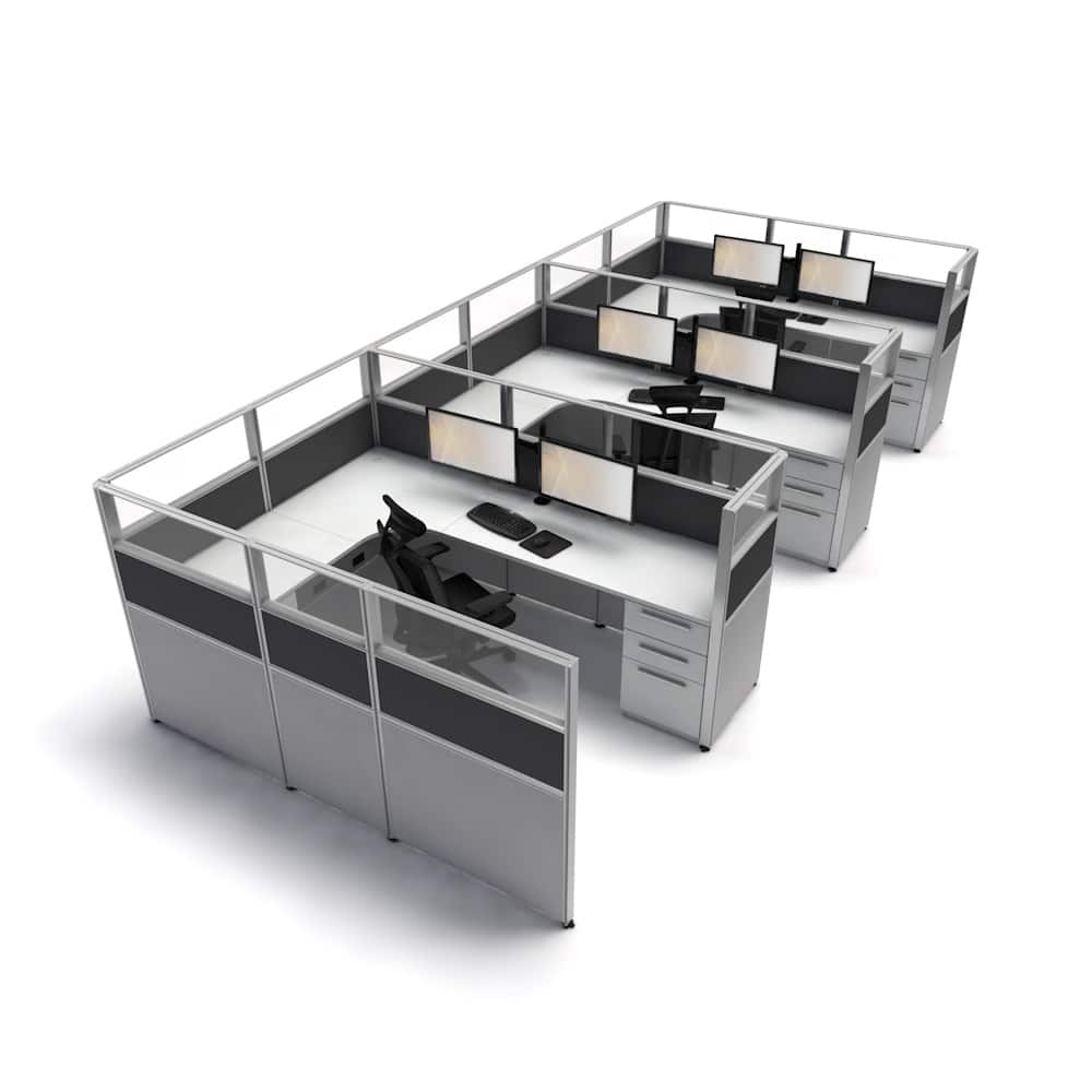 SUNLINE Signature: 6'x8' Mid-Height Cubicle