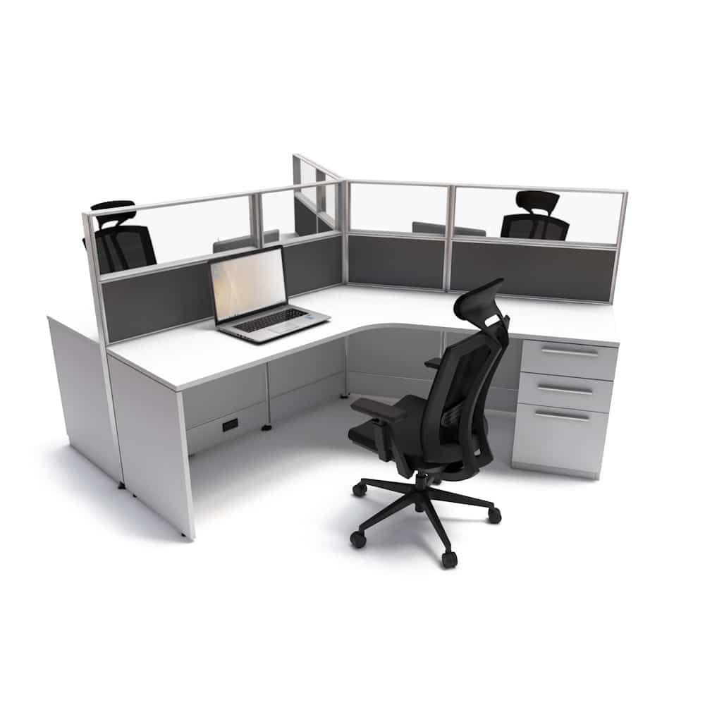 SUNLINE Boomerang Cubicle: 5' Wide