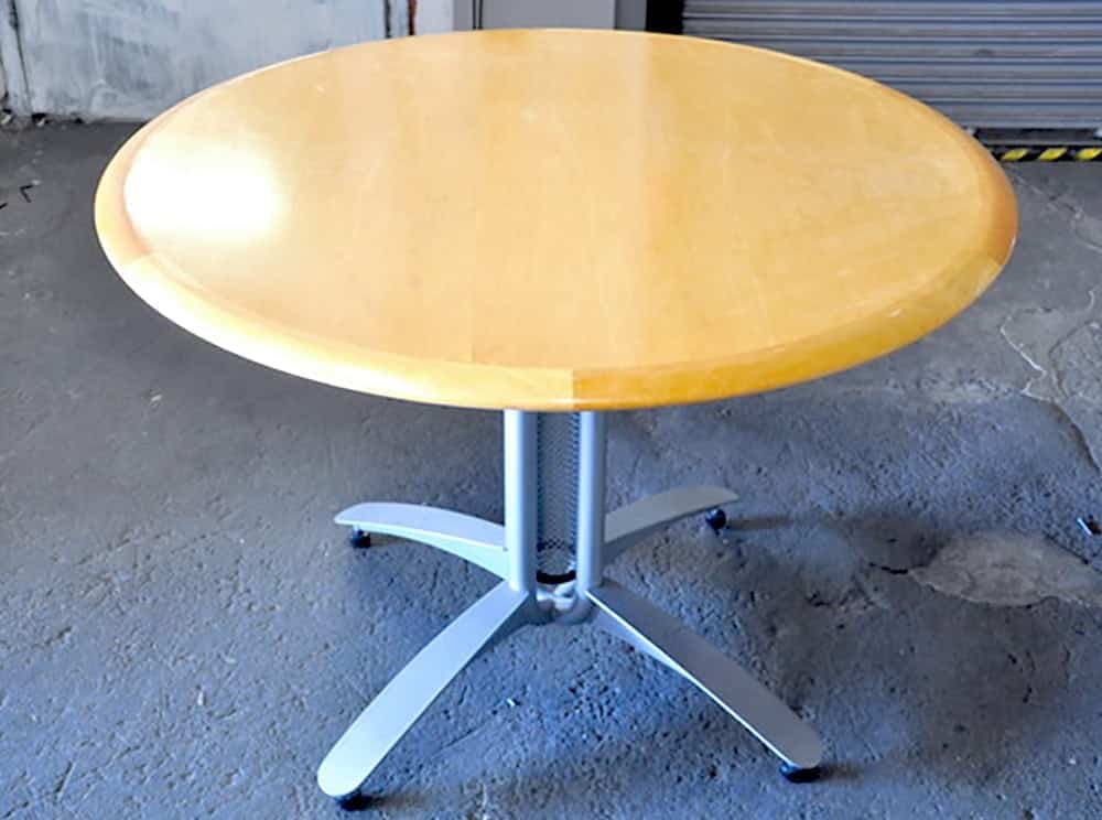 Maple Contemporary Round Table - Sunline Office