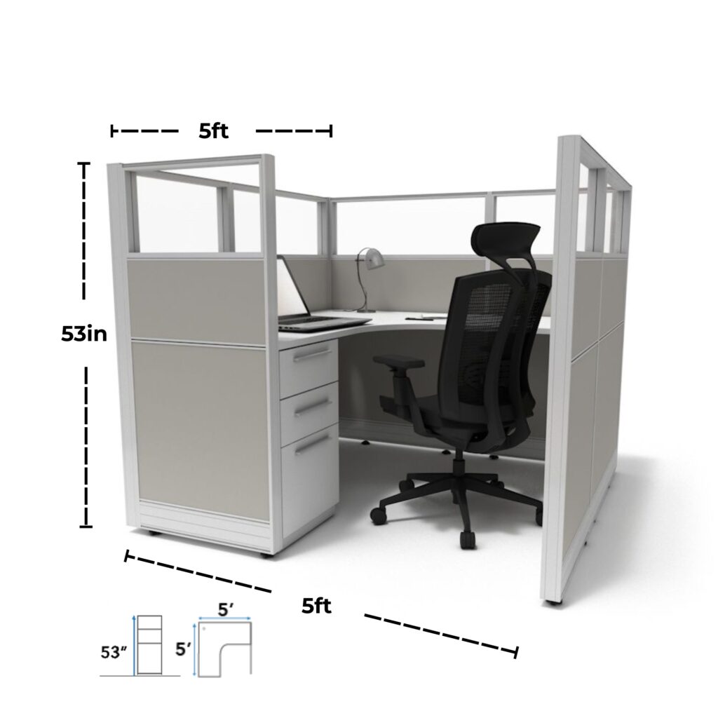 SUNLINE Select: 5'x5' Mid-Height Cubicle