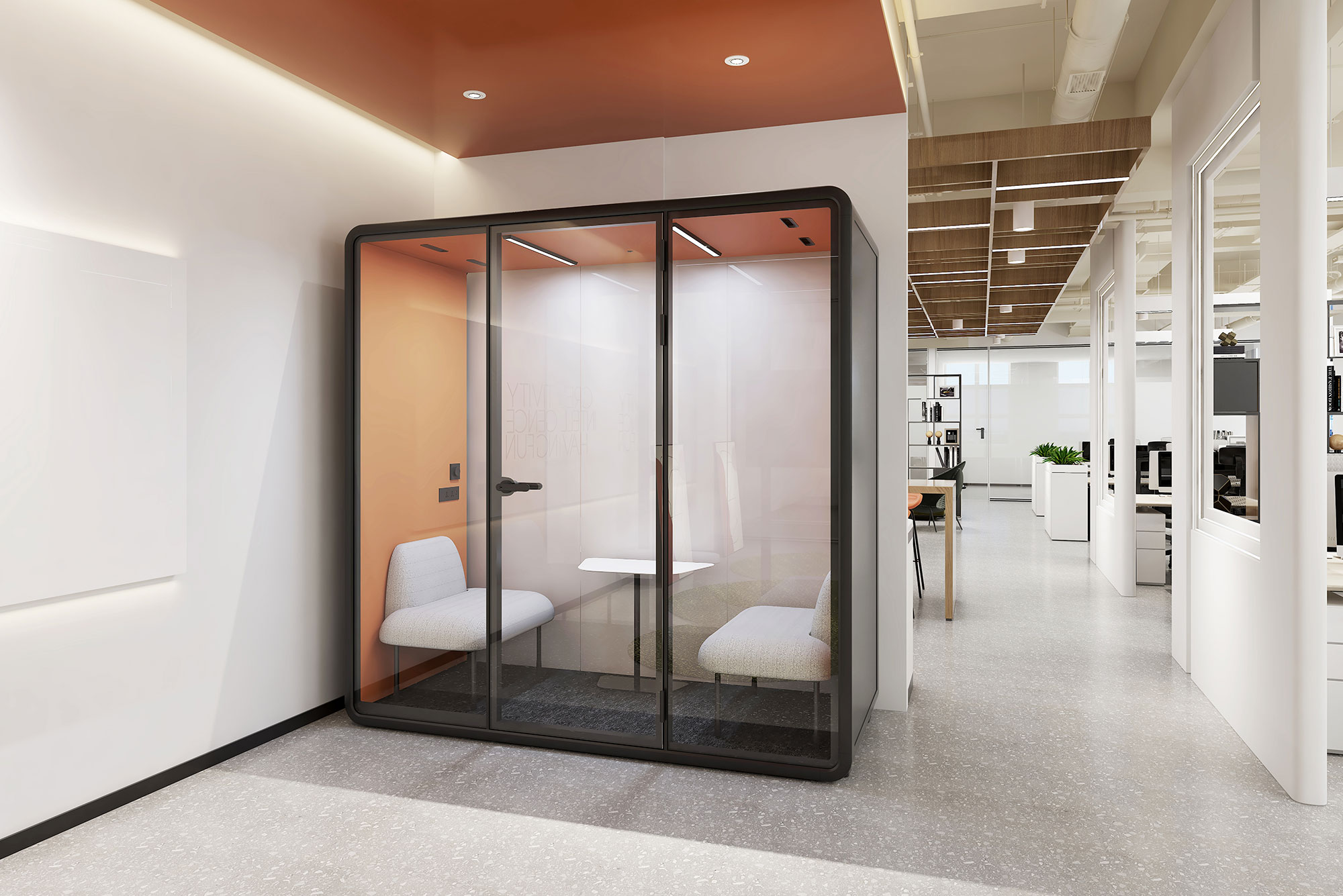 2-4 Person Privacy Booth (M+) | Compact & Private